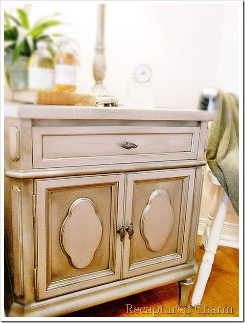 Recaptured Charm: Night Stands in Metallic of course!